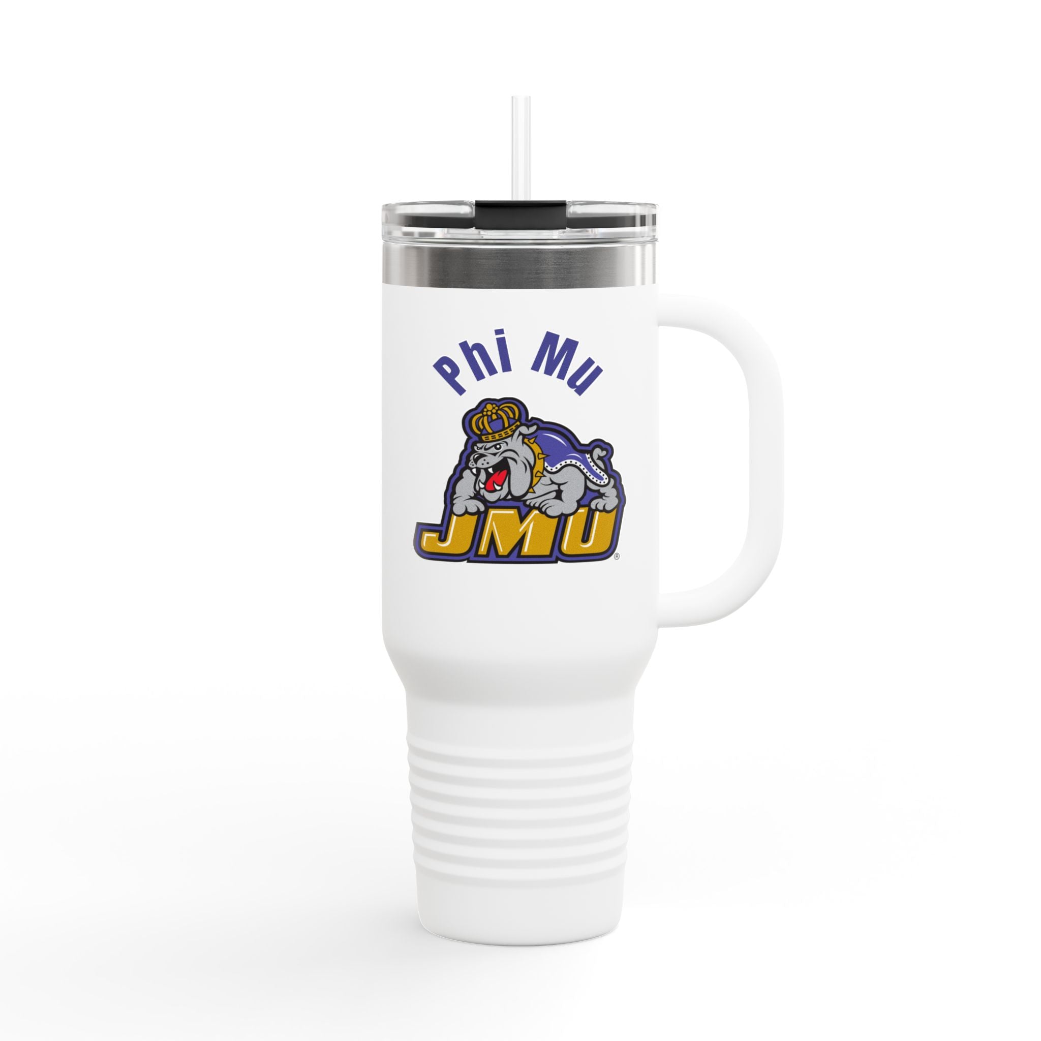 Phi Mu 5 Travel Tumbler – The Thirsty Greek